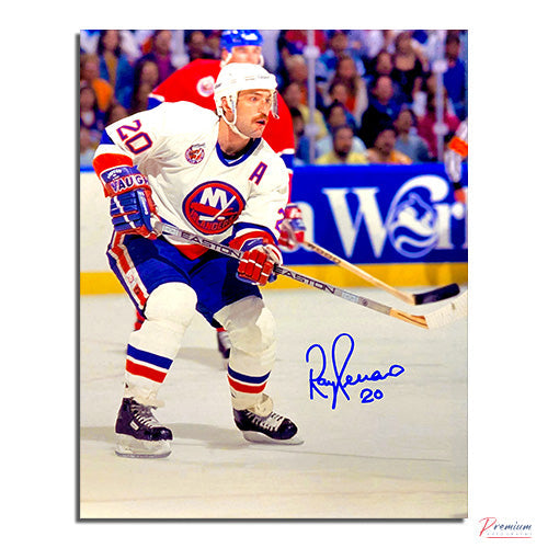 Ray Ferraro New York Islanders Islanders Signed 8x10 Photograph Vs. Ca ...