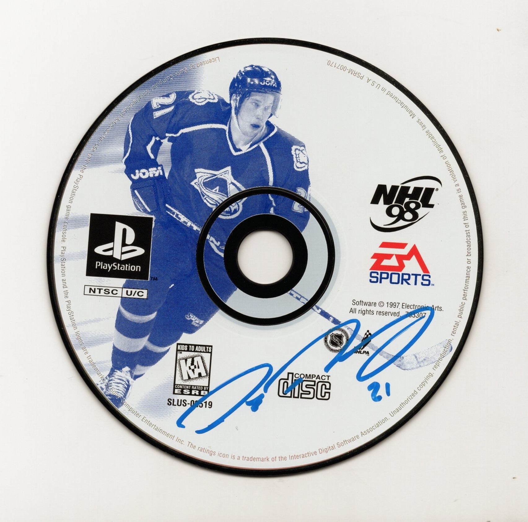 Peter Forsberg Colorado Avalanche Signed PlayStation NHL 1998 CD ...