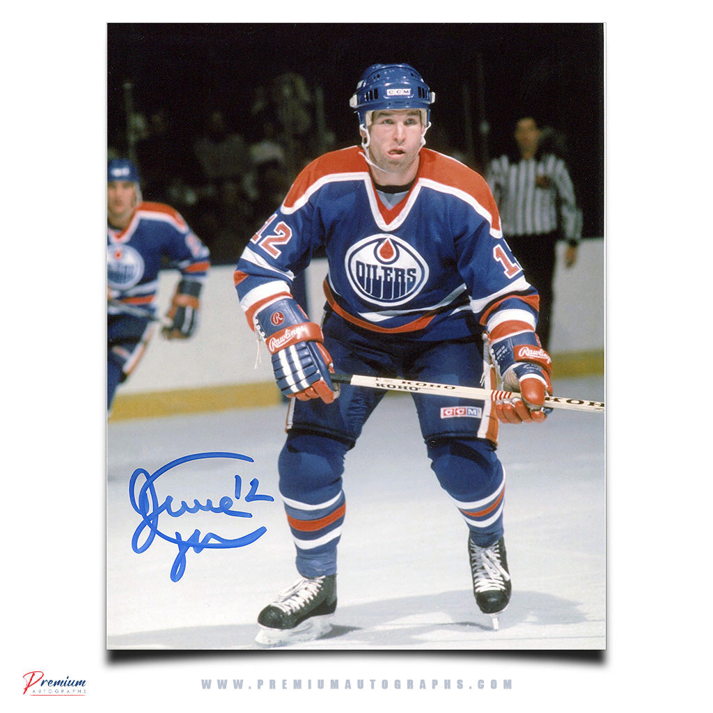 Dave Hunter Edmonton Oilers Autographed 8x10 Focues – Premium ...