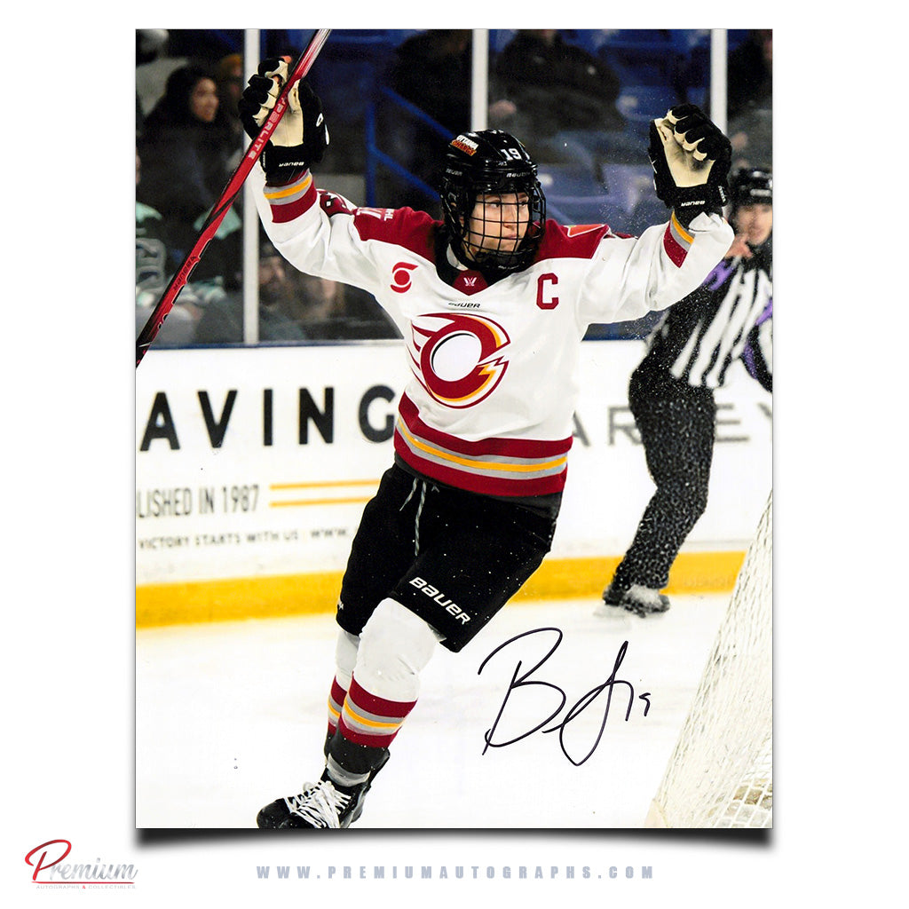 Brianne Jenner Ottawa Charge Autographed PWHL 8x10 Photograph Goal Cel ...
