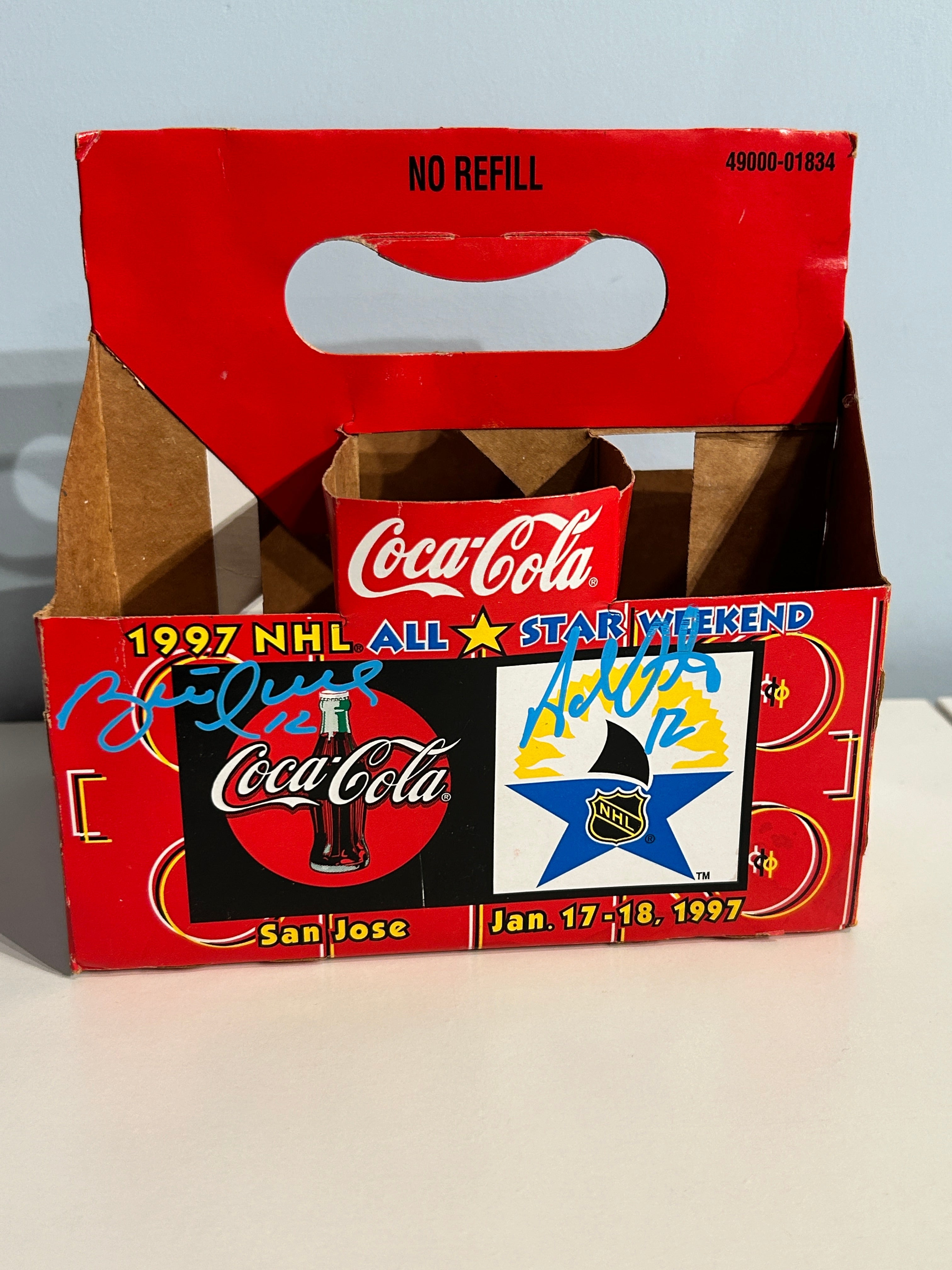 Brett Hull & Adam Oates Autographed 1997 NHL All Star Weekend Special ...