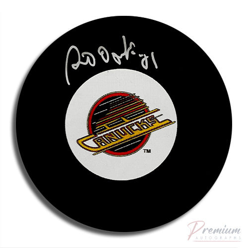 Gino Odjick Vancouver Canucks Signed Puck – Premium Autographs ...