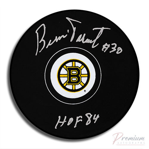 Bernie Parent Boston Bruins Signed Puck w/ HOF Inscription – Premium ...