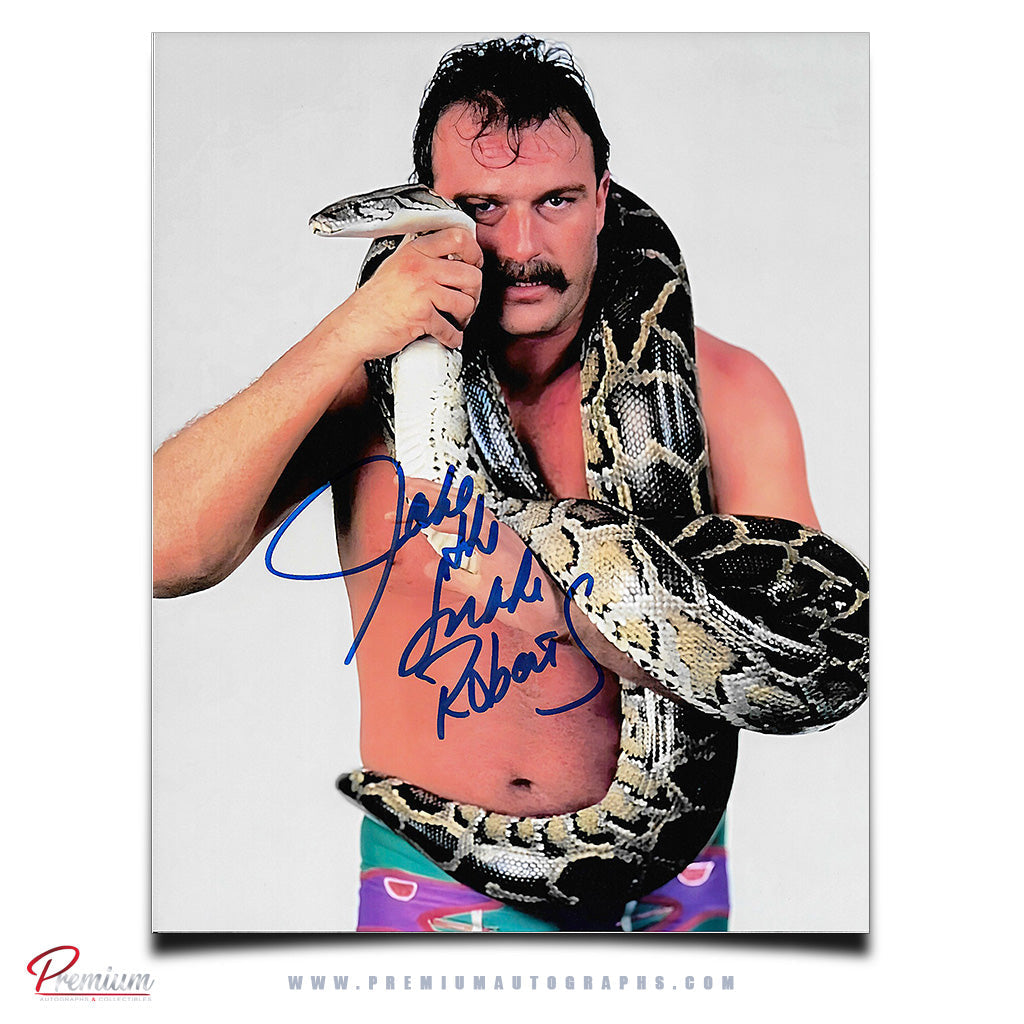 Jake The Snake Roberts WWE Autographed 8x10 Photograph – Premium ...
